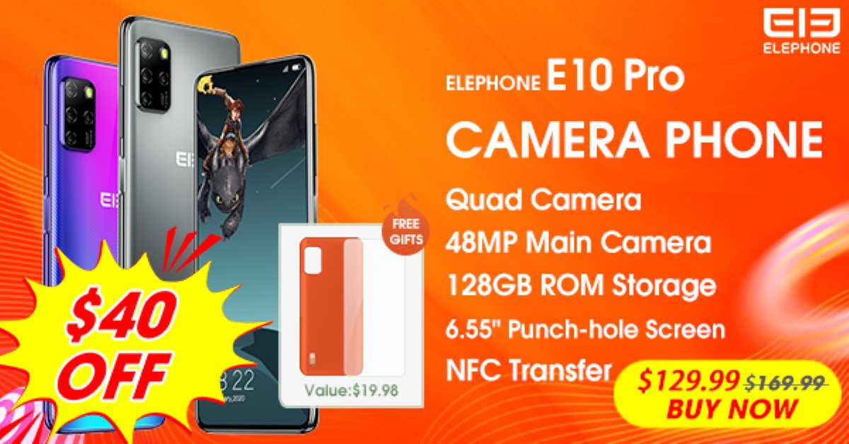 Bon plan : le nouveau smartphone Elephone E10 Pro en promo à 115€