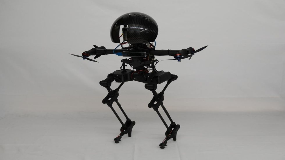 Un robot bipède aurait la capacité de marcher, voler et faire du skateboard