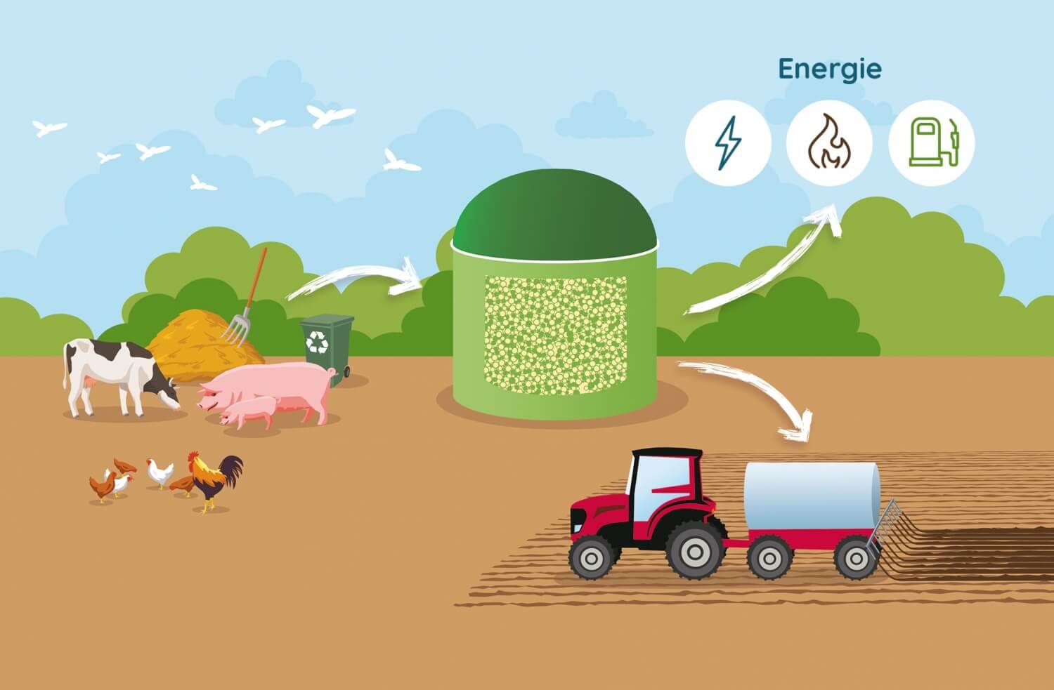 Pourquoi le biogaz est une source d'énergie renouvelable