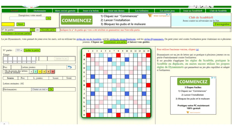 Jeu de scrabble gratuit contre l'ordinateur : top 5 jeux gratuits