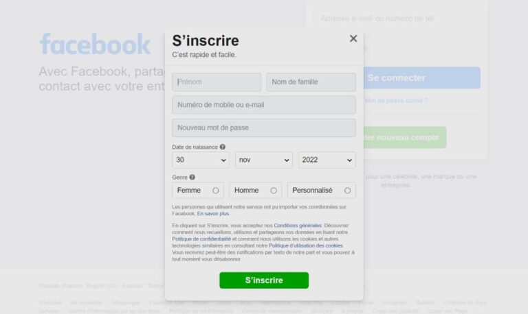 Comment créer un compte Facebook anonyme