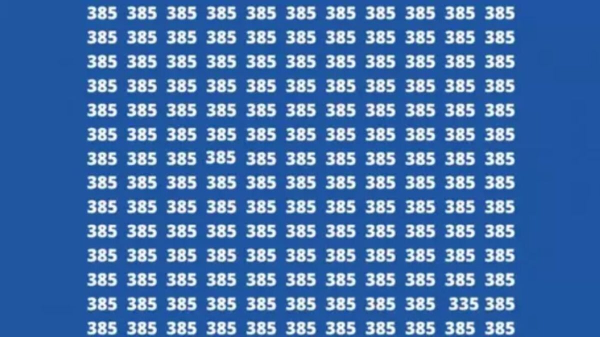 Test visuel : trouvez l'intrus dans cette série de nombres