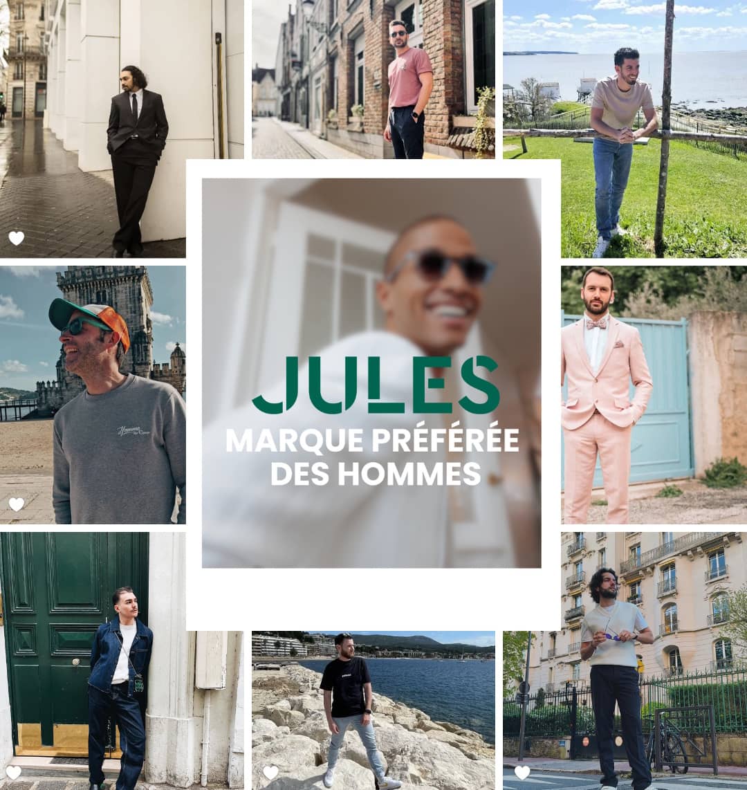 Jules est la marque de vêtements préférée des hommes en 2024 en France ...